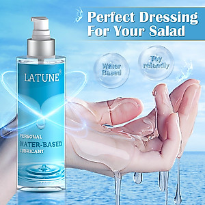 8.5 oz Water Based Lube - Mild Personal Lubricant, Condom Compatible Lube, Water Based Lube Personal Lubricant for Men, Women, and Couples