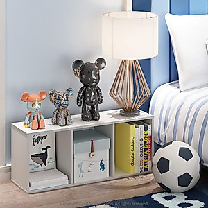 Furinno Just 3-Tier End Table + Bookcase Storage (3-Tier)