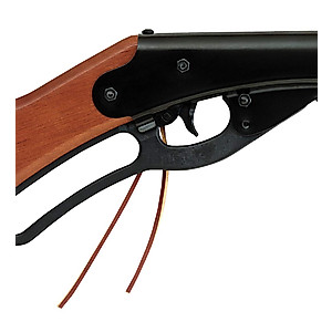 Daisy Outdoor Products Model 1938 Red Ryder BB Gun, Wood Grain, Overall length: 35.4 Inch and Air Venturi Steel BBS, 177 Cal, 5.1 Grains, Zinc-Plated, 2,500ct