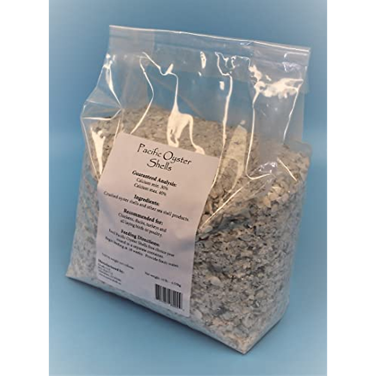 Pacific Oyster Shells - Crushed Oyster Shell Calcium Supplement for Egg-Laying Poultry (Chickens & Ducks) (10)