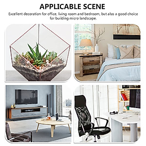 LIFKOME Miniature Garden Bench Miniature Dollhouse Furniture Doll House Decor Lawn Chair Fairy Gardens Accessories Decorations White