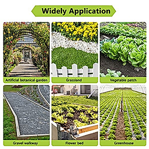 Garden Weed Barrier Landscape Fabric Heavy Duty, Woven Ground Cover Weed Barrier, Black Mulch for Landscaping Fabric, Weed Control Fabric Mat for Garden Beds, Landscaping, Driveway 5x50FT