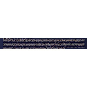 Estee Lauder | Double Wear | Zero-Smudge Lenghtening Mascra | 15 Hour Wear |-Fragrance Free | Ophthalmologist Tested , black , 0.22 oz