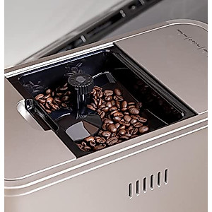 Café Affetto Automatic Espresso Machine + Milk Frother | Built-In & Adjustable Espresso Bean Grinder | One-Touch Brew in 90 Seconds | Steel Silver, 1.2 Liter, (C7CEBBS2RS3)