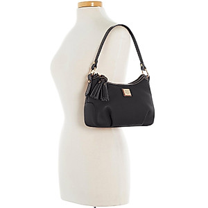 Dooney & Bourke Handbag, Pebble Grain Pouchette Shoulder Bag - Black