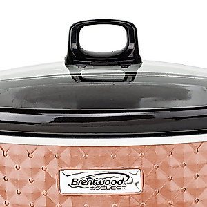 Brentwood Select Slow Cooker, 7 Quart, Copper