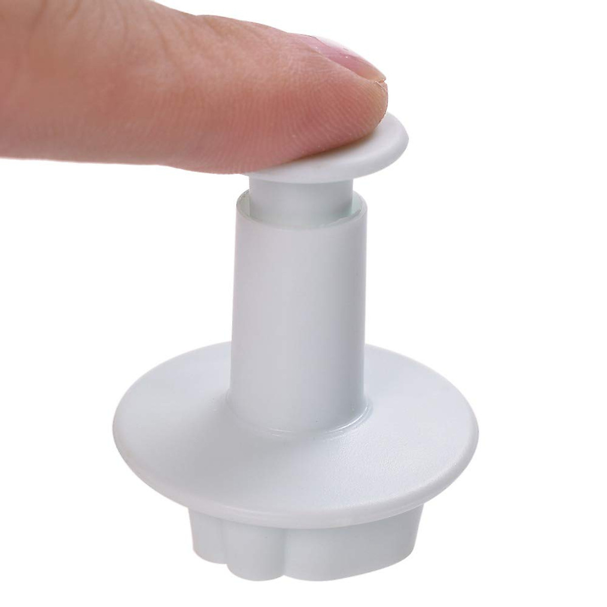 RAYNAG 3 Sets of Bowknot-liked Plastic Plunger Cutters Fondant Cookie Pie Crust Cutout Molds Clay Cake Decorating Cutter Plungers (9 Pieces)