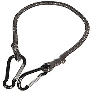 Erickson 07038 24" Stretch Cord with Carabiner Hooks , Black
