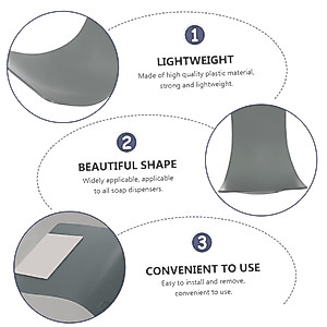 Mobestech 1pc Water Tray Cup Holder Drip Catcher Dripping Spraying Catcher Bark Soap Stand Touchless Plastic Dropper Wall-Mounted Soap Dispenser Tray Soap Box No Contact