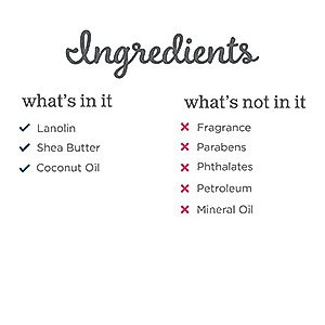 Mommy's Bliss Lanolin Nipple Balm Breastfeeding Cream with Coconut Oil & Shea Butter, Soothing Cream for Sore, Cracked Nipples, Safe for Nursing Babies, Flavorless, 2 Oz