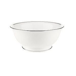 Lenox Serving Bowl Federal Platinum Large, White