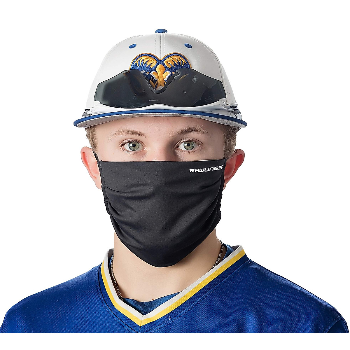 Rawlings | Sports Performance Face Mask | Youth/Small | Head Strap | Black