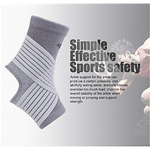 Ankle Brace, for Running, Arthritis, Pain Relief, Arch Support, Sports Injuries and Recovery, Adjustable Breathable Nylon Elastic Material Anti-Sprain Ankle Protector Fits All Men Women