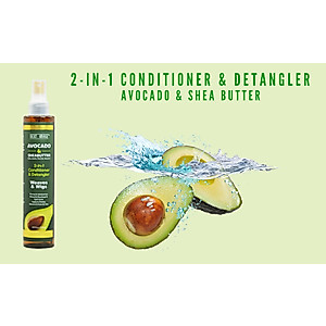 On Natural Next Image Avocado & Shea Butter 2-in-1 Conditioner & Detangler, 8 Ounce