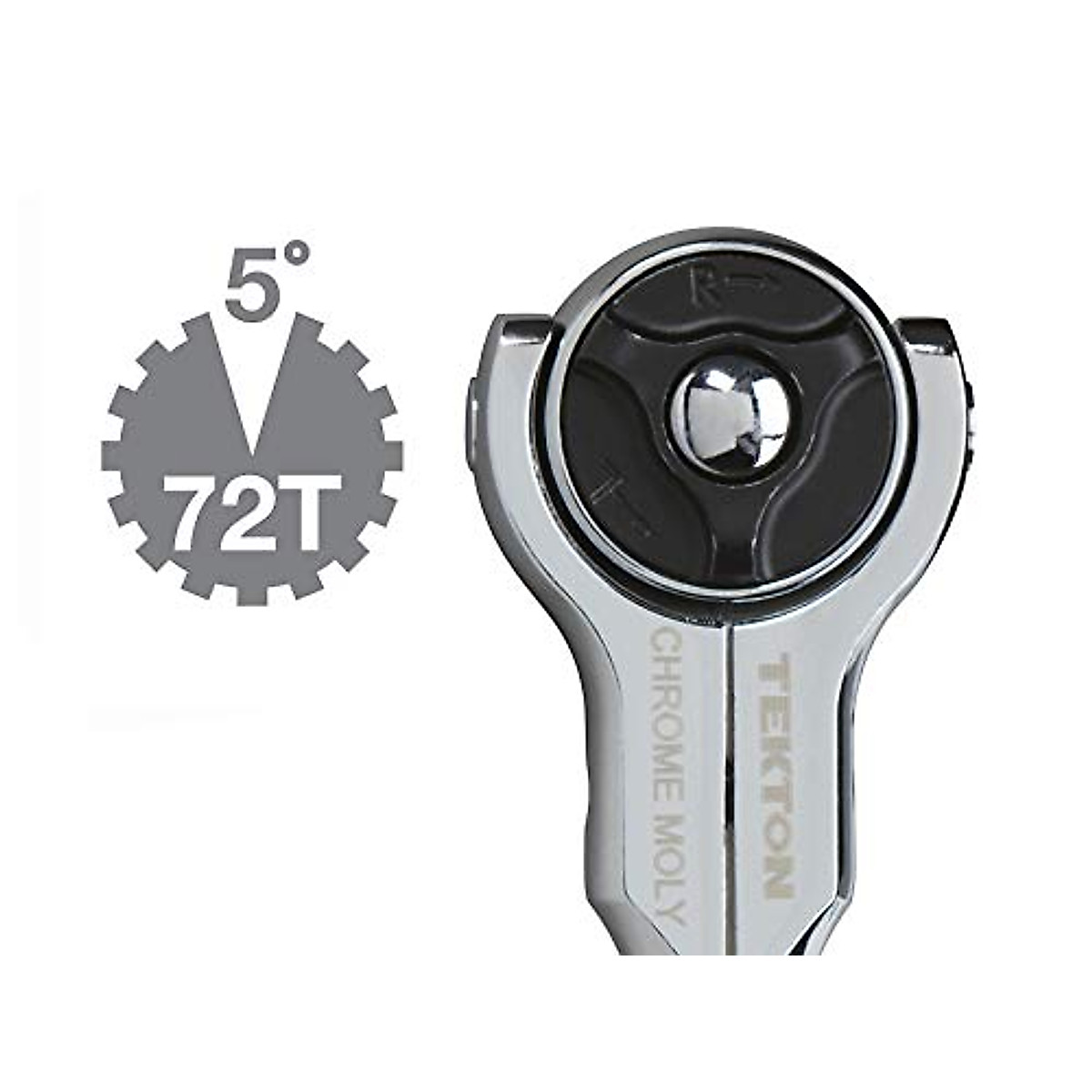 TEKTON 3/8 Inch Drive x 9 Inch Swivel Head Quick-Release Ratchet | 1491