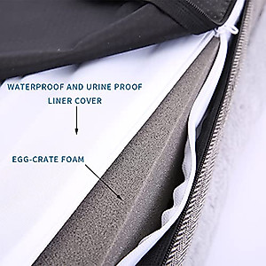 Orthopedic Dog Bed for Large Dogs and Medium Dogs, Dog Sofa Bed with Waterproof Liner pad and Removable Washable Cover, Dog Mat for Crates and Couch，Puppy Bed, Pet Bed