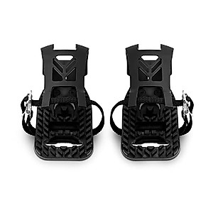 Boerte Peloton Bike & Peloton Bike+ Pedals Compatible Toe Cage Adapters - Convert Look Delta Pedals on Indoor Exercise Bike to Toe Cages and Straps - Ride with Regular Shoes