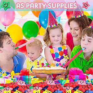 100 Pcs Star Smile Face Stress Balls Star Mini Foam Smile Ball Star Stress Ball Mini Foam Balls Stress Relief Star Toys Funny Smile Face Toys for School Carnival Reward, Party Bag Fillers, 5 Colors