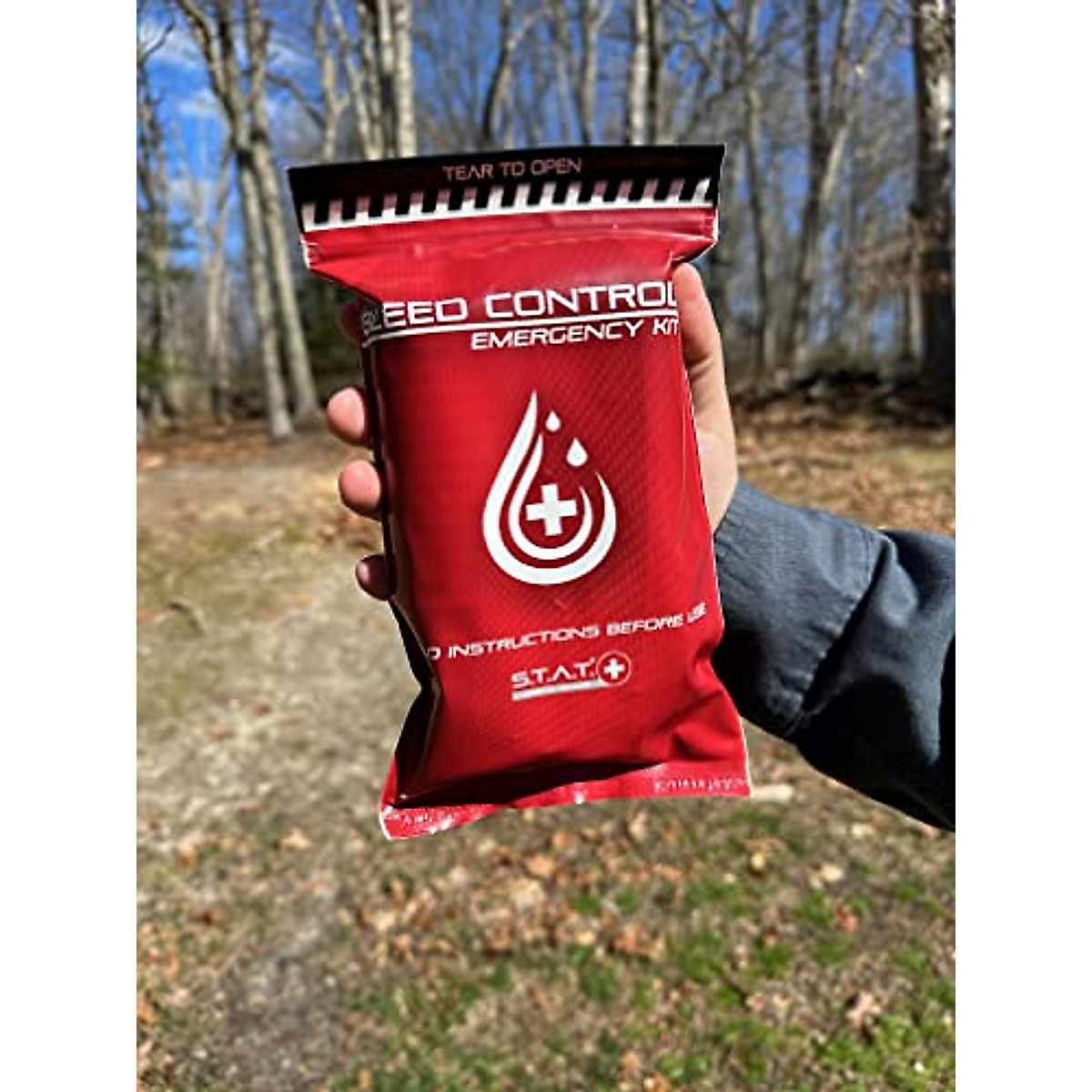 SMD Trauma Kit Feat: 3 Tourniquets 3 Bandages 3 Gauze 3 Emergency Blankets Shears Gloves Easy Instruction Card