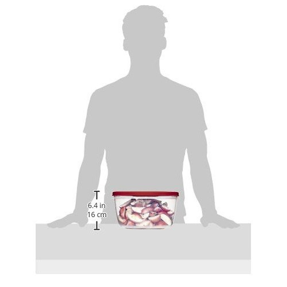 Rubbermaid Easy Find Lids Food Storage Containers, Racer Red, 42 Piece Set