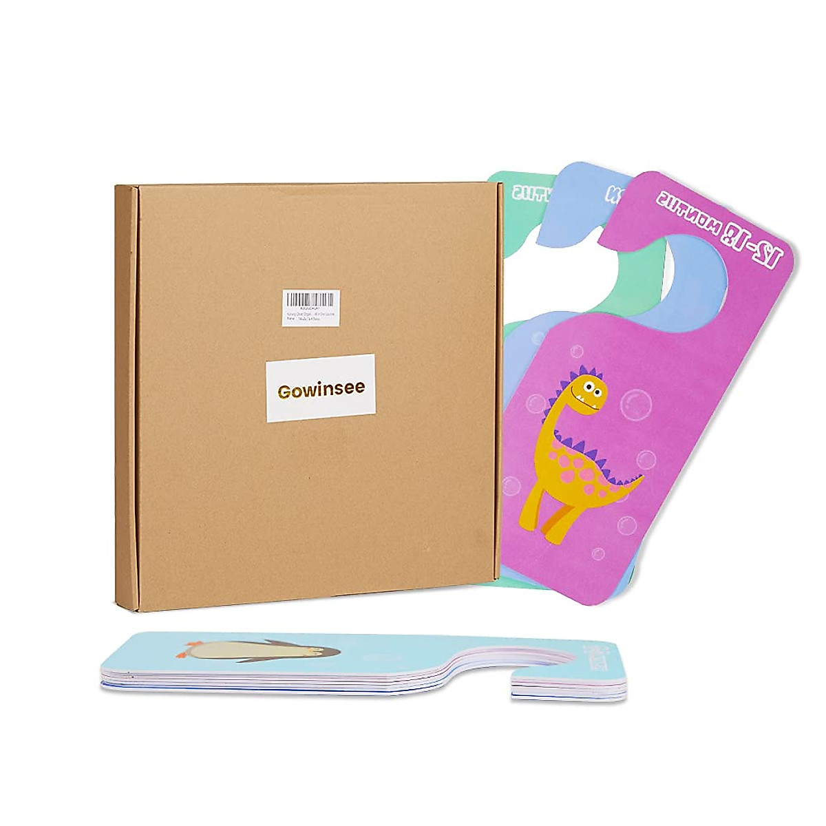 Nursery Closet Organizer and Storage Set - Hangers for Baby Clothes, Closet Size Dividers (Newborn Infant to Toddler), Large Collapsible Storage & Laundry Baskets - All in One Solution