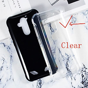 2 Pack Cover for Gigaset GX290 Plus (6.10") Case IJTYHF Soft Silicone Case Bumper Shell +Tempered Glass 9H Screen Protector Protective Film, Transparent Protective TPU Cases