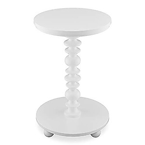 Delta Children Palmer End/Side Table, GREENGUARD Gold Certified, Bianca White