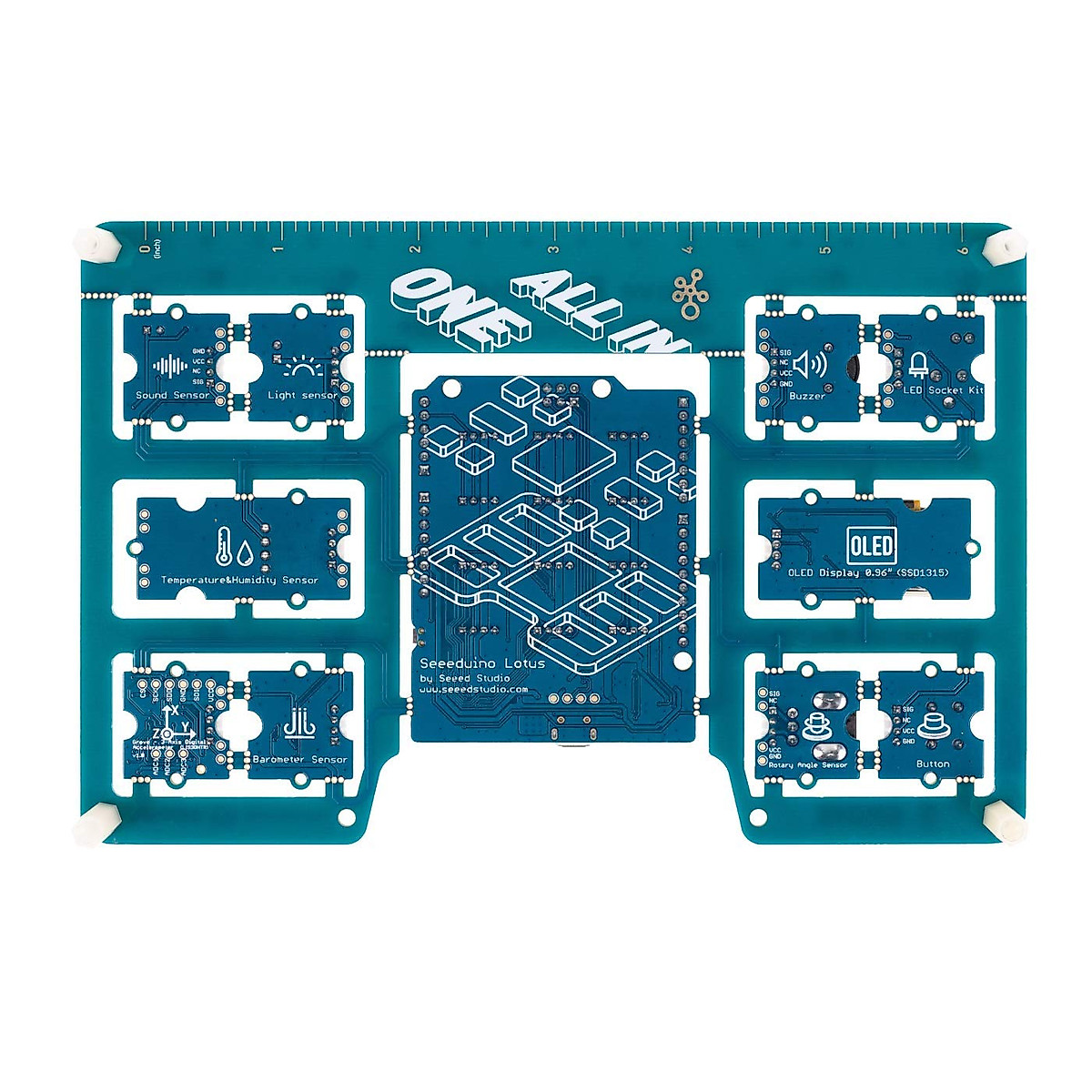 seeed studio Grove Beginner Kit for Arduino, Arduino Starter Kit All-in-one for STEAM Teaching, Arduino UNO Compatible Board with 10 Sensors and 12 Projects with Free Course.