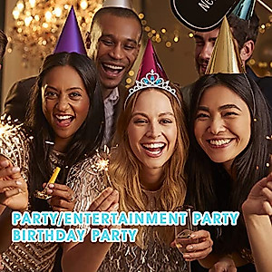 WLLHYF 2 Pieces Girls Crystal Tiara Headband Heart Rhinestone Princess Crown Headband Vintage Hair Bands for Kids Girls Women Wedding Prom Birthday Party