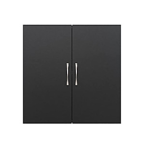 SystemBuild Lonn 24" Wall Cabinet in Black