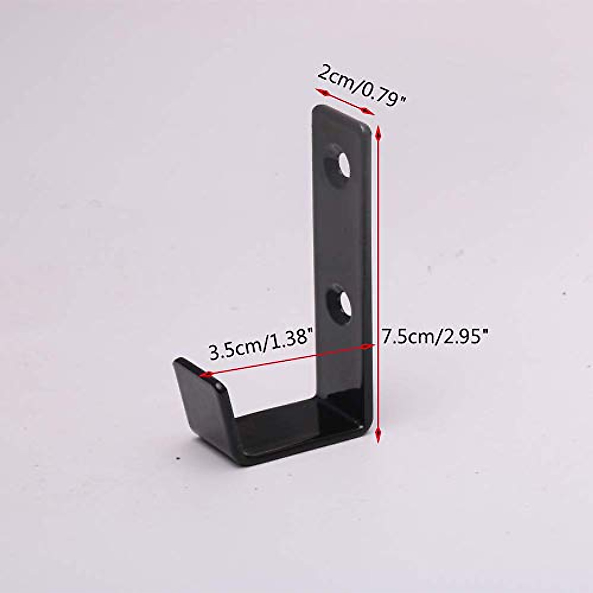 RUN Pack of 8 Black Iron Storage Hooks Coat Clothes Hangers Bunk Bed Ladder Hooks Brackets