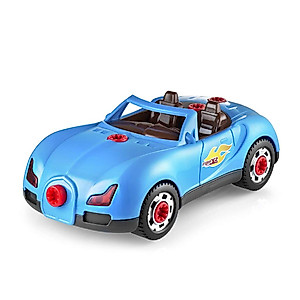 Play22 30 Pcs Take Apart Racing Car Toddler Toys Set - Build Your Own Car with Drill, Engine Sounds & Lights - Toy Car Constructions Set Stem Building Learning Education Toys for Kids Ages 3+ Years