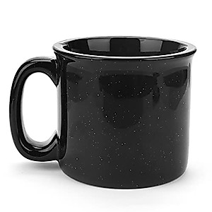 P.G Collin Halloween Witches Brew Coffee Mug for Women Men Kids – Black Ceramic Camping Mug with 14OZ Capacity
