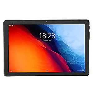 Naroote Call Tablet, 10 Inch Golden Tablet 5G WiFi Octa Core Processor 100-240V for Learning for Android 11.0 (US Plug)