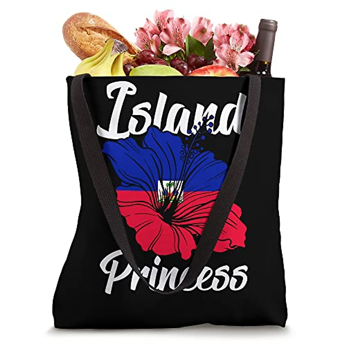 Island Princess Haiti Haitian Haiti Flag Tote Bag
