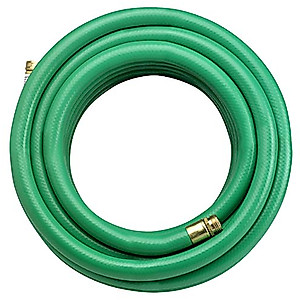 Underhill UltraMax Commercial Garden Water Hose 50 ft, Lightweight, Heavy-Duty, Flexible, Kink Free, Industrial, Non-Conductive, 800 psi, H10-050G, 1" x 50', Green