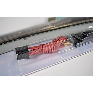 Bachmann Trains - Snap-Fit E-Z TRACK REMOTE TURNOUT - RIGHT (1/card) - NICKEL SILVER Rail With Gray Roadbed - HO Scale