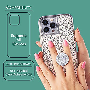 Case-Mate - Minis - Phone Grip - Cell Phone Holder - Suction Cup Cell Phone Stand [Removable For Wireless Charging] For iPhone 14 Pro Max/ 13 Pro Max/ 12 Pro Max/ S23 Ultra/ Pixel 7 - Twinkle Stardust