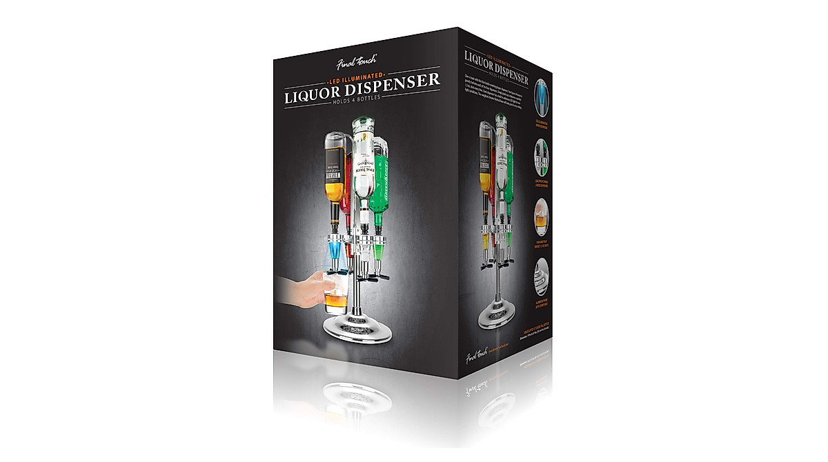 Final Touch LED Rotating Liquor Dispenser | Shop Now