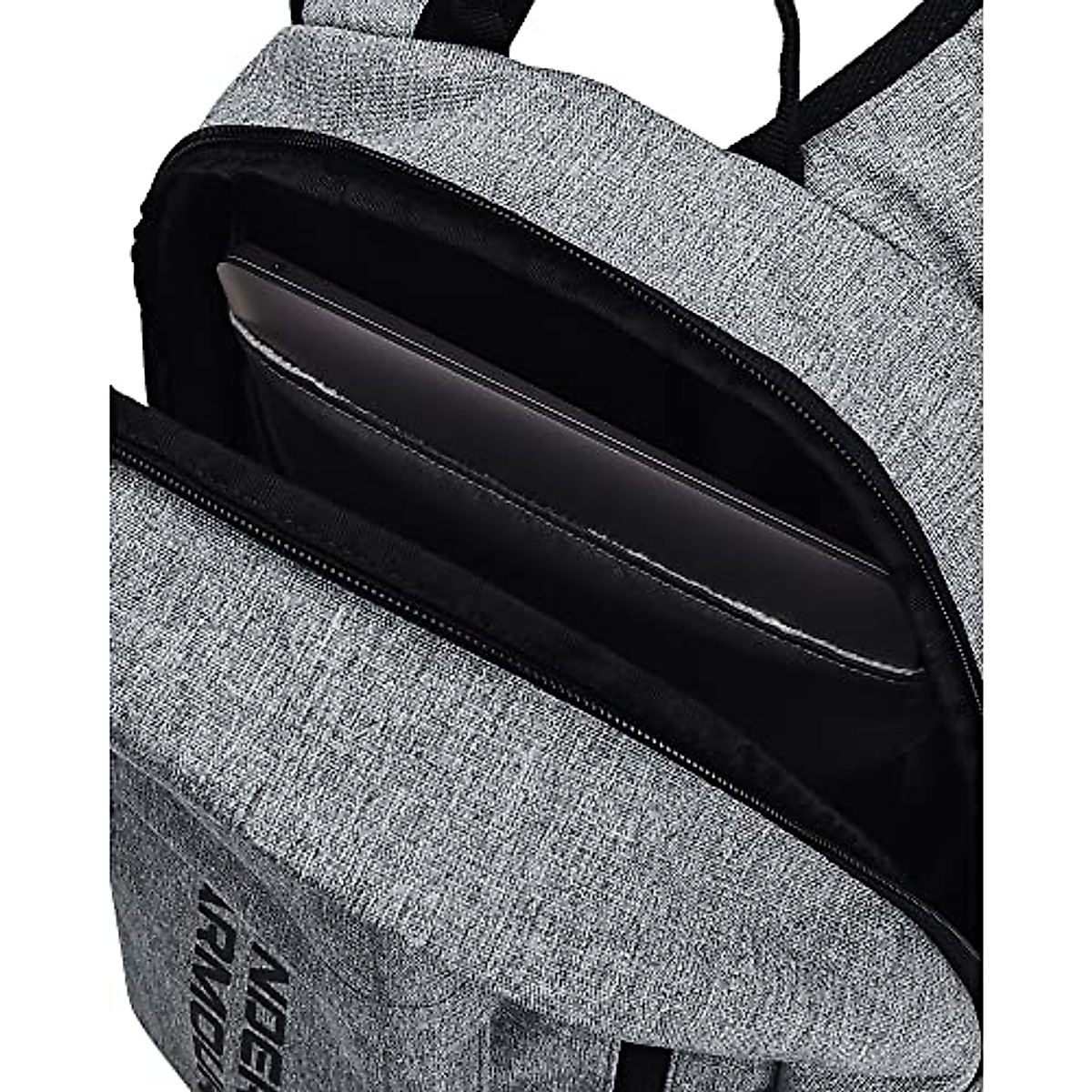Under Armour Adult Halftime Backpack , Pitch Gray Medium Heather (012)/Black , One Size Fits All