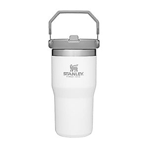 Stanley IceFlow Stainless Steel Tumbler with Straw - Vacuum Insulated Water Bottle for Home, Office or Car - Reusable Cup with Straw Leak Resistant Flip - Cold for 12 Hours or Iced for 2 Days (Polar)