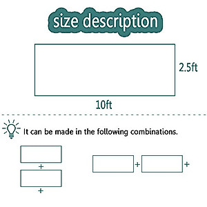 Child Safety Rail Net for Balcony, Patios, Railing and Stairs. Security Guards for Kids/Pet/Toy Both Indoors and Outdoors. 10ft x2.5ft, Sturdy Mesh Fabric Material. (White)