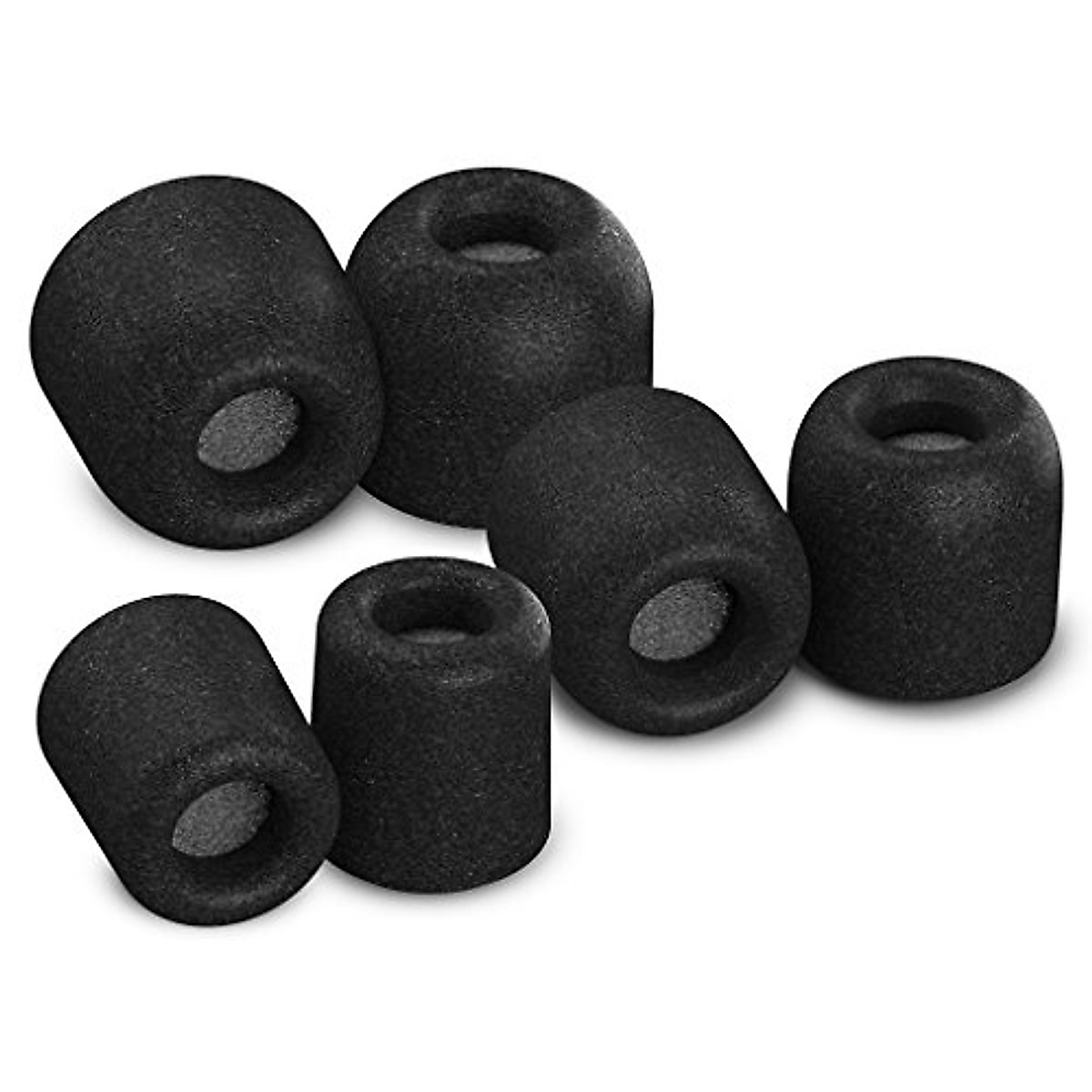 Comply Isolation Plus Memory Foam Earbuds Tips for Sennheiser Momentum/HD 1,IE 800 S,CX 3.00,5.00,6.00BT & 7.00BT with Noise Reduction, WaxGuard, and Secure Fit (Assorted, 3 Pair), Black (19-30204-11)