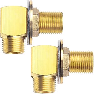 CWM Installation Kit for Wall Mount Commercial Faucet,90 Degree Elbow Backsplash Mount Set for Commercial Sink Faucet,Suitable for Stainless Steel Commercial Kitchen Prep & Utility Sink,1Pair