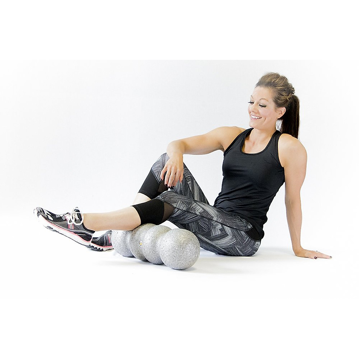 Rollga STANDARD - The BETTER Foam Roller for Flexibility, Muscle Recovery, Back & Neck Massage, & Exercise (Silver)
