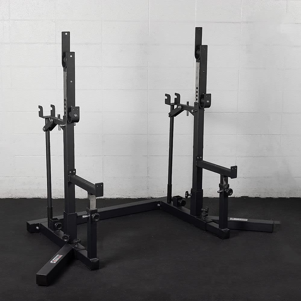 Titan Fitness Competition Bench and Squat Rack Combo, Rated 1,000 LB, Competition Standards, Fully Adjustable