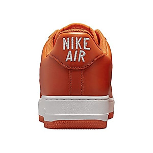 Nike Mens Air Force 1 '07 Basketball Shoes,Safety Orange/Summit White,8