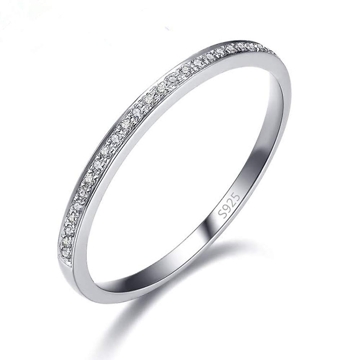 TenFit 925 Sterling Silver Ring for Women Wedding Bands Jewelry Cubic Zirconia Anniversary Promise Ring