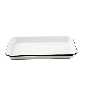 TableCraft 10347 White Enamel 1/4 Size Sheet Pan