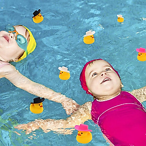 36 Pieces Plastic Mini Western Cowboy Cowgirl Hat Miniature Cute Doll Hat Party Dress Hat for Dollhouse Decoration(Pink, White, Brown, Black)